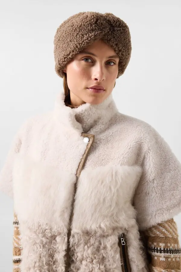 Bogner Lexy Lambskin And Shearling Jacket