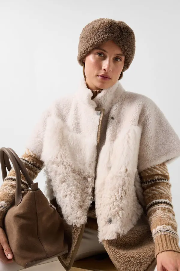 Bogner Lexy Lambskin And Shearling Jacket