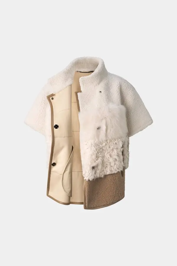 Bogner Lexy Lambskin And Shearling Jacket