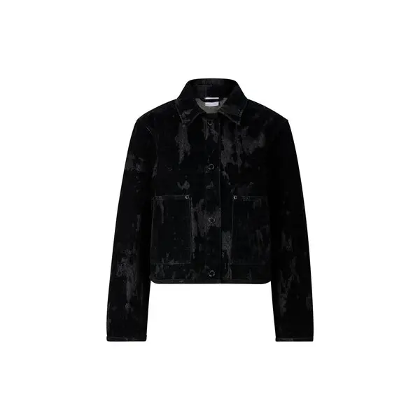 Bogner Lore Velvet Trim Denim Jacket