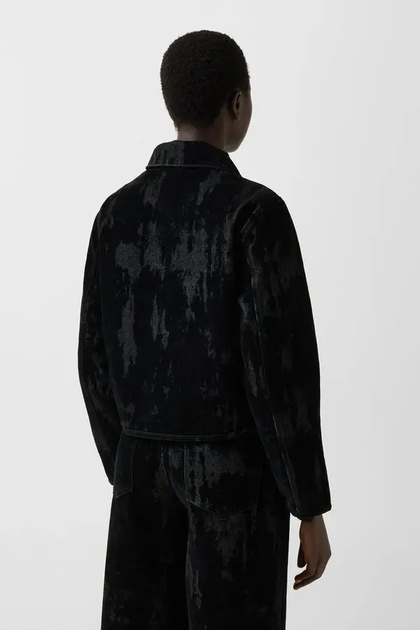 Bogner Lore Velvet Trim Denim Jacket