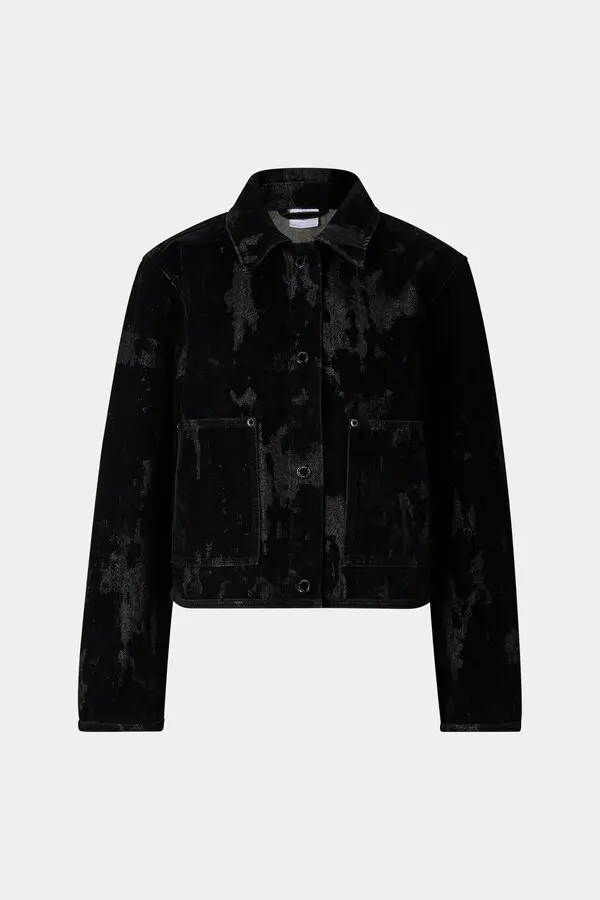 Bogner Lore Velvet Trim Denim Jacket