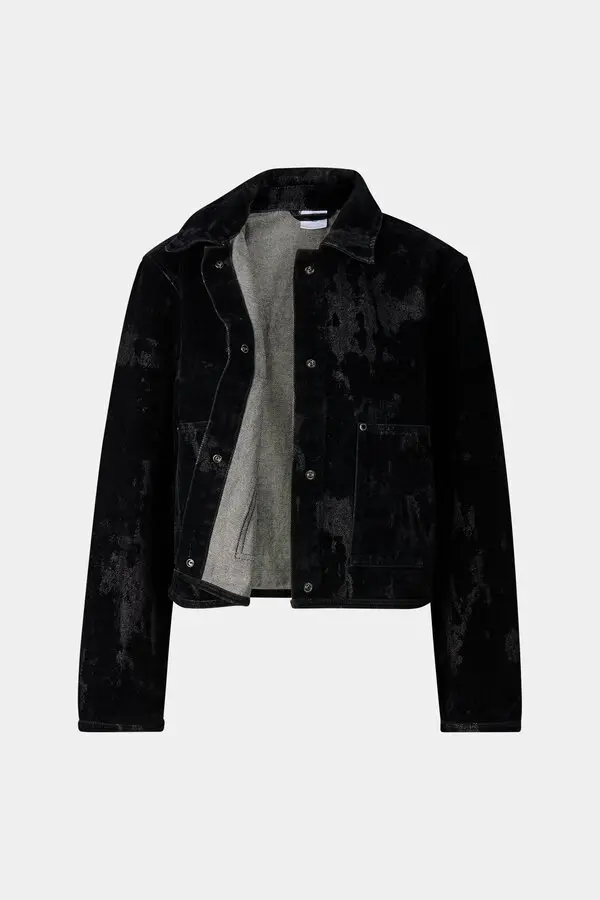 Bogner Lore Velvet Trim Denim Jacket