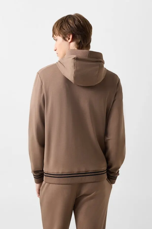 Bogner Forest Jersey Hoodie Jacket - Brown