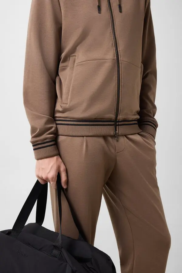 Bogner Forest Jersey Hoodie Jacket - Brown