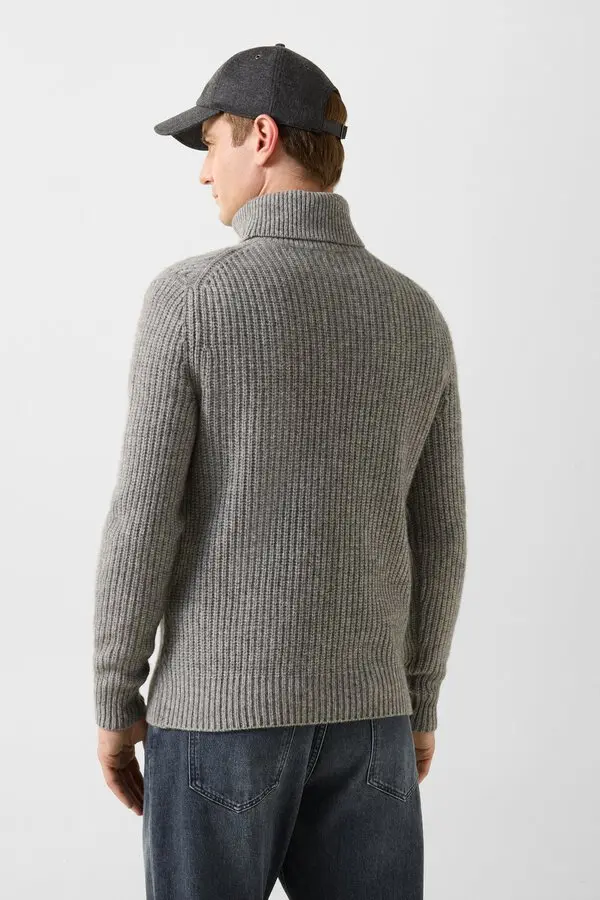 Bogner Eros Yak Wool Turtleneck Pullover - Gray