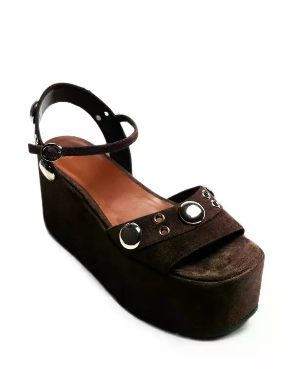 VALENTINO RED Nellcote Embellished Wedge Sandals