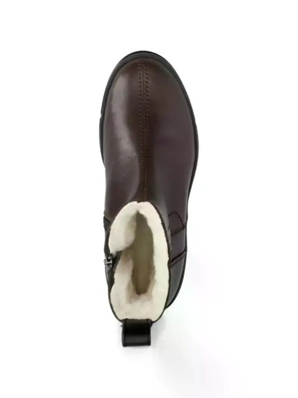 CANADA SNOW Mount Fiona Shearling-lined Leather Boots