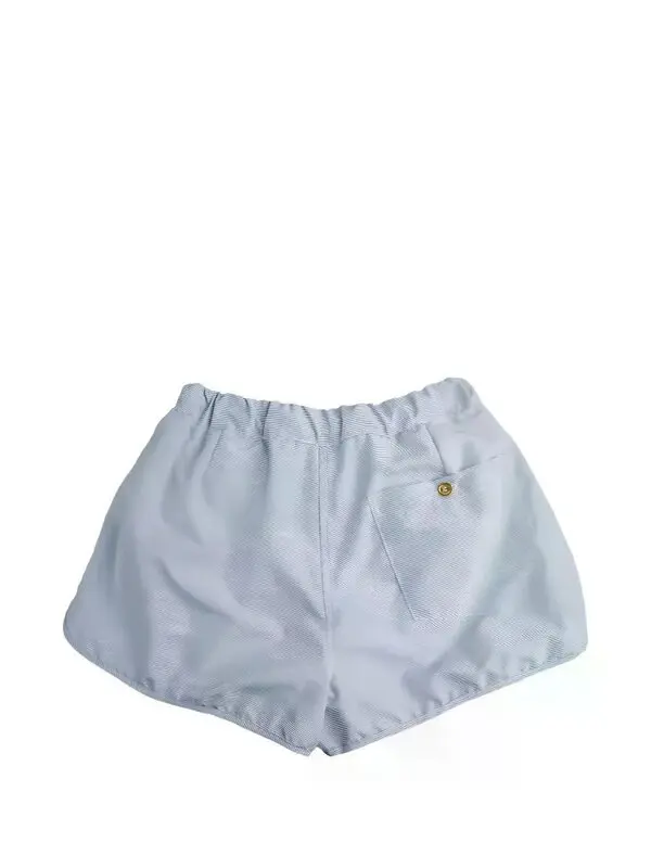 PIER SICILIA Striped Drawstring Swim Shorts - Blue