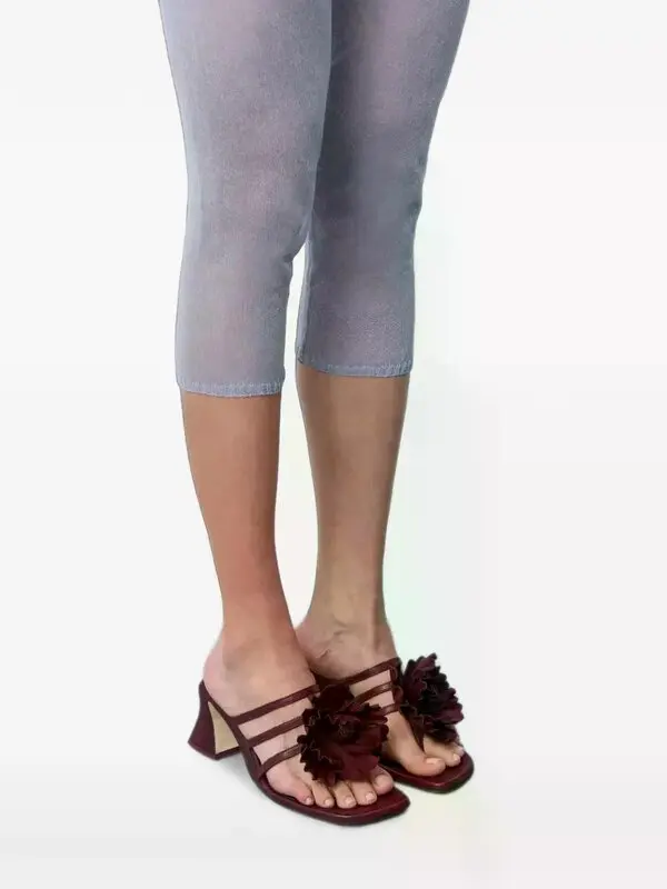 MIISTA Hara Floral-applique Caged Sandals