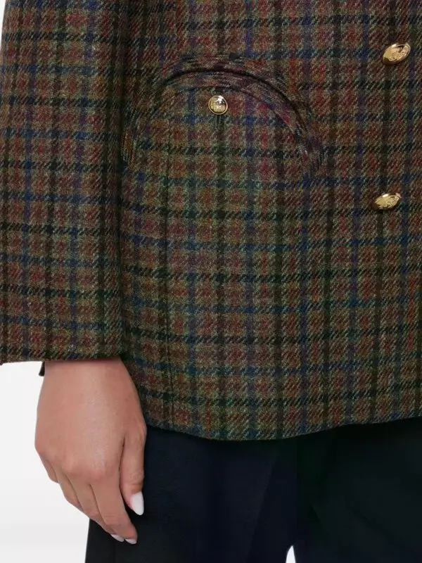 BLAZÉ MILANO Amandira Everyday Check-pattern Wool Blazer