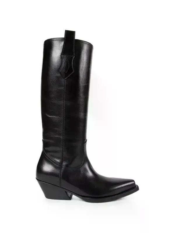 ANN DEMEULEMEESTER Pointed-toe Leather Boots