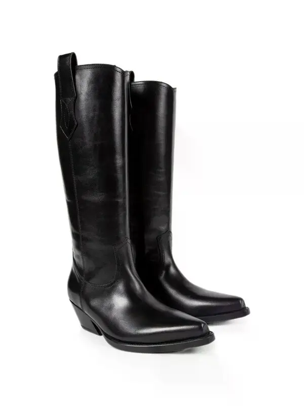 ANN DEMEULEMEESTER Pointed-toe Leather Boots