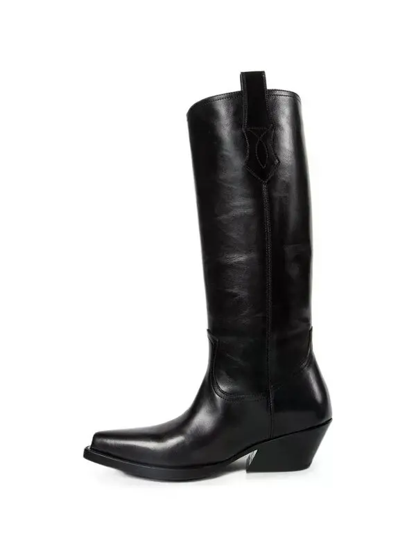 ANN DEMEULEMEESTER Pointed-toe Leather Boots