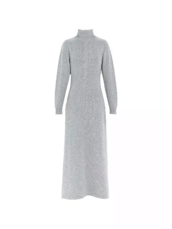 BARRIE Maxi Cable-knit Roll-neck Dress