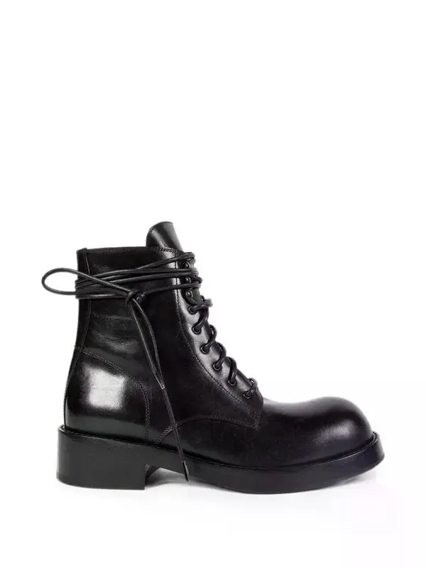 ANN DEMEULEMEESTER Jomund Lace-up Leather Boots
