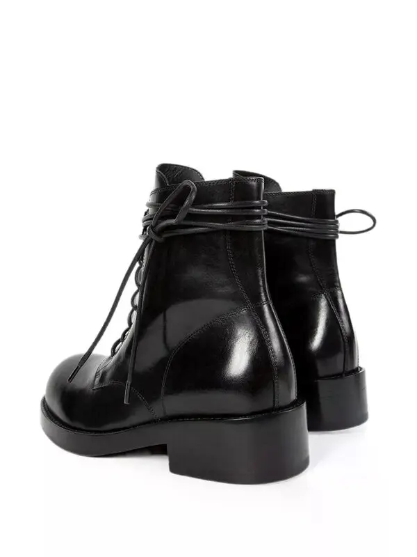 ANN DEMEULEMEESTER Jomund Lace-up Leather Boots