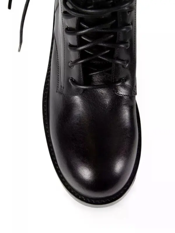 ANN DEMEULEMEESTER Jomund Lace-up Leather Boots