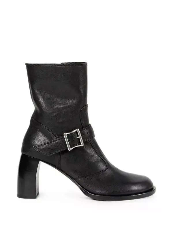 ANN DEMEULEMEESTER Buckle-strap Leather Ankle Boots