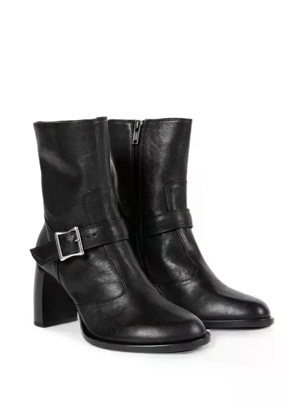ANN DEMEULEMEESTER Buckle-strap Leather Ankle Boots