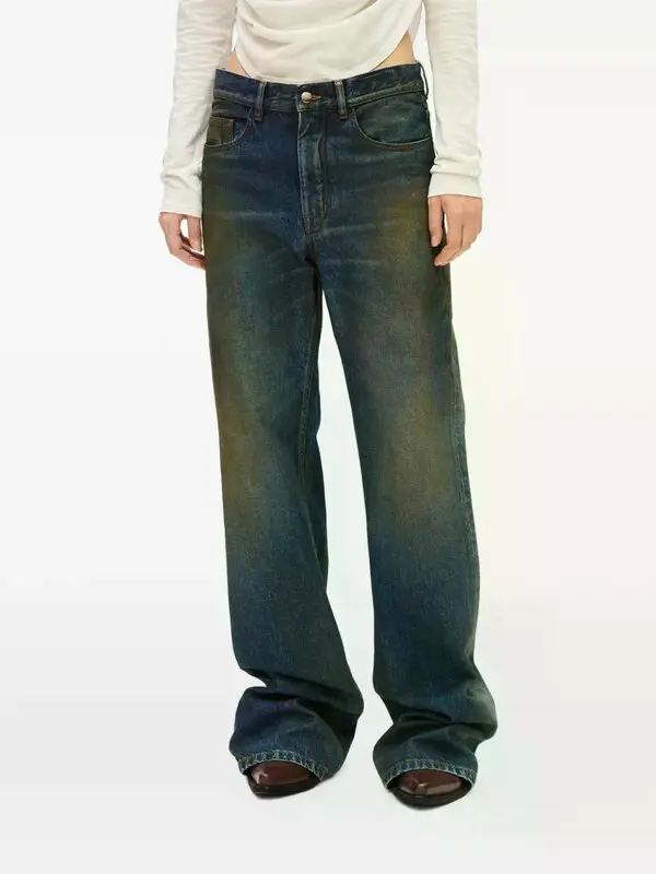ANN DEMEULEMEESTER Genoveva Stonewashed Jeans