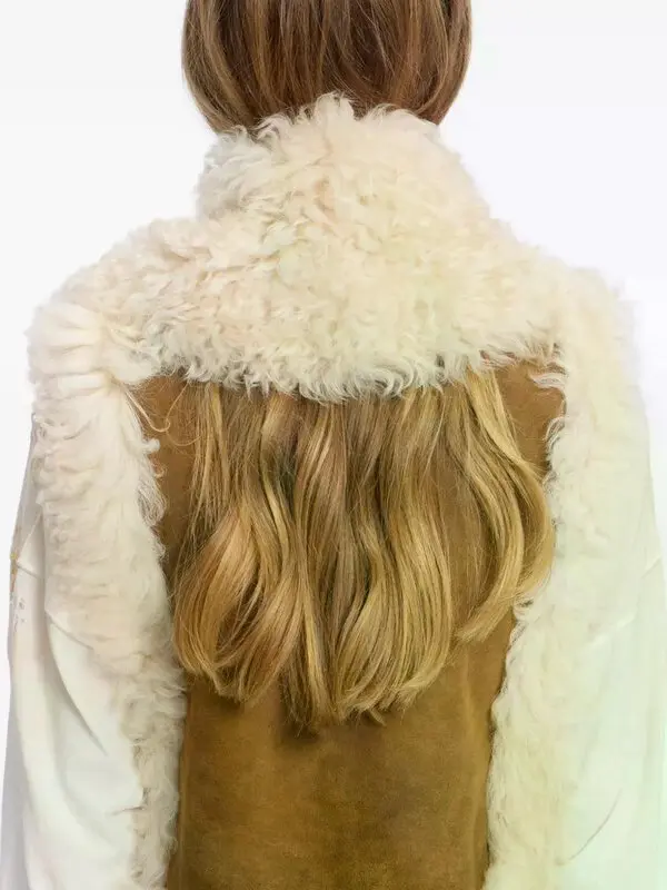 ANN DEMEULEMEESTER Curled Shearling Collar Scarf
