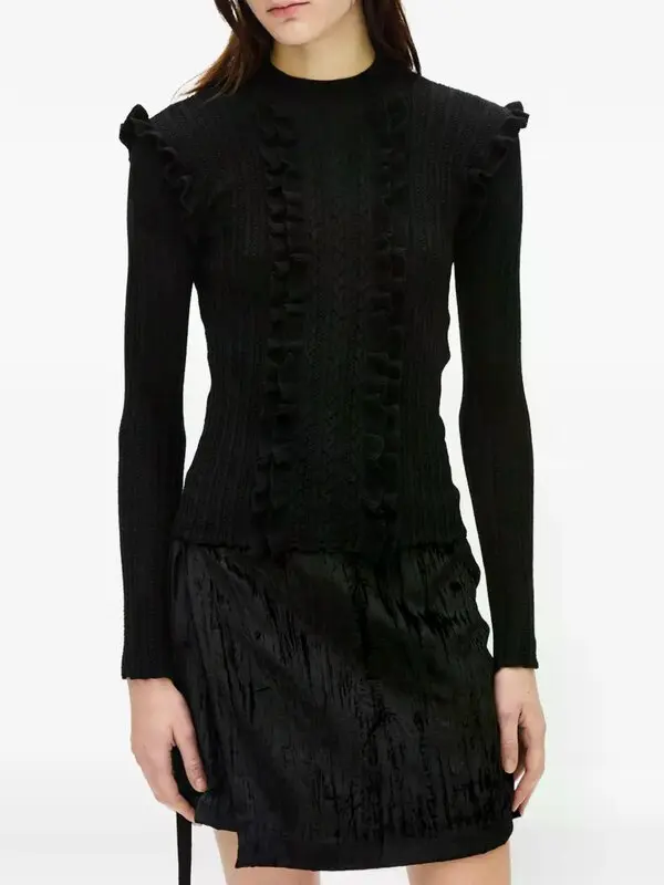 ANN DEMEULEMEESTER Ruffled-details Sweater