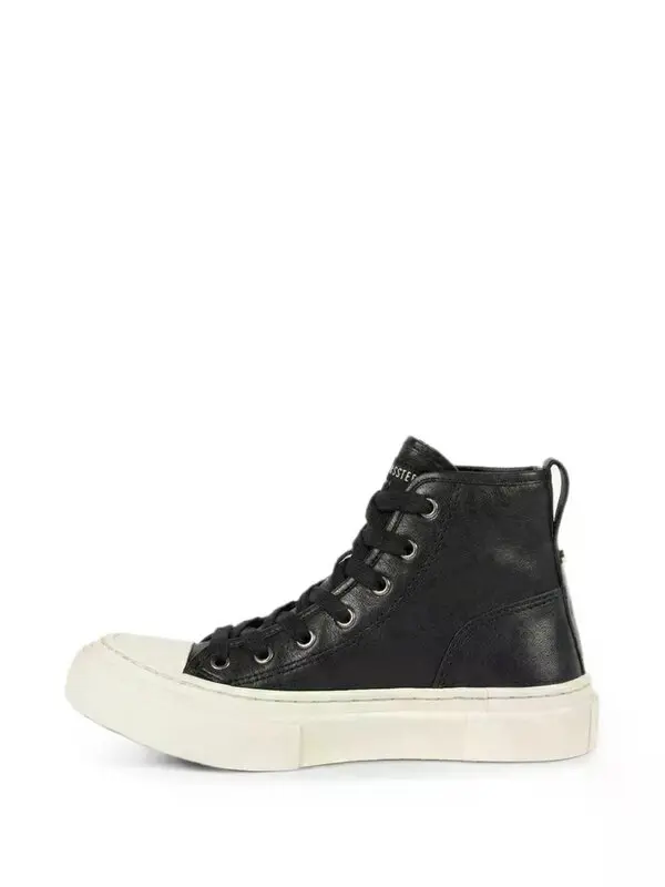 ANN DEMEULEMEESTER Grained Leather High-top Sneakers