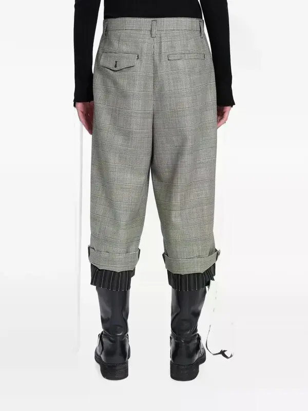 ANN DEMEULEMEESTER Layered-hem Wool Trousers