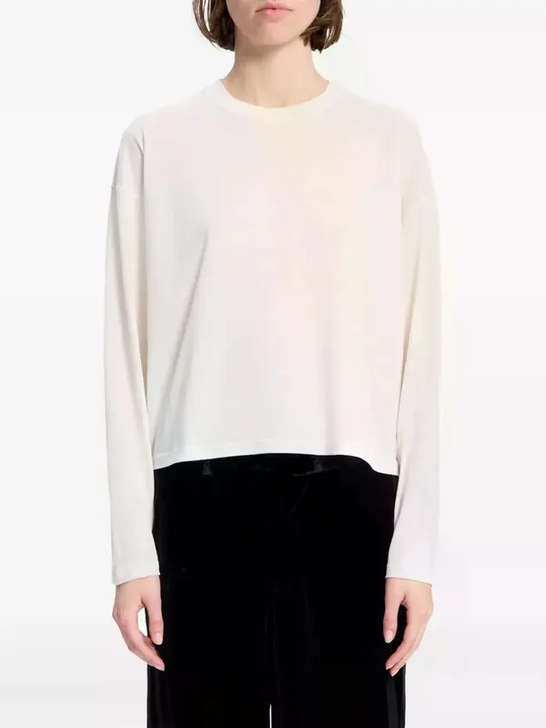 ANN DEMEULEMEESTER Graphic-print Long-sleeve T-shirt