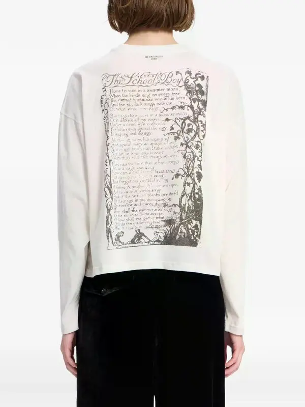 ANN DEMEULEMEESTER Graphic-print Long-sleeve T-shirt