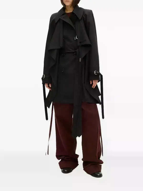 ANN DEMEULEMEESTER Reppa Draped Trench Coat