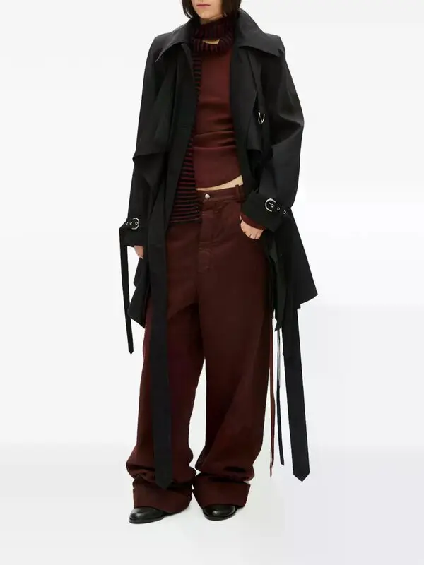 ANN DEMEULEMEESTER Reppa Draped Trench Coat