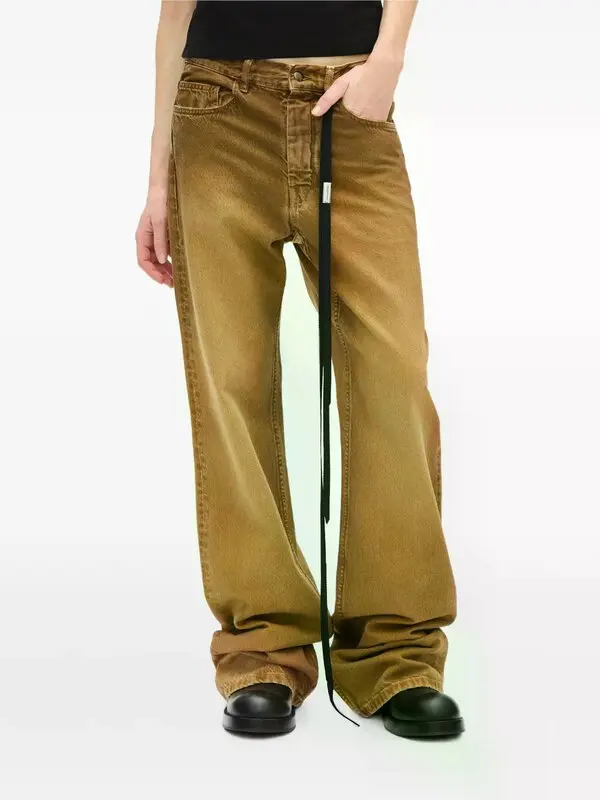 ANN DEMEULEMEESTER Sunfaded Bull Jeans