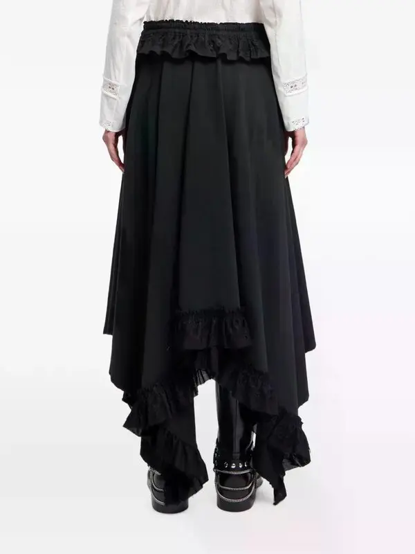 ANN DEMEULEMEESTER Ruffle-trimmed Asymmetric Skirt