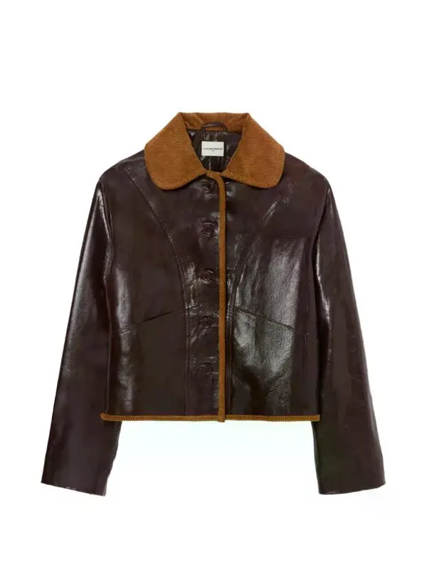 Claudie Pierlot Shiny-effect Leather Jacket