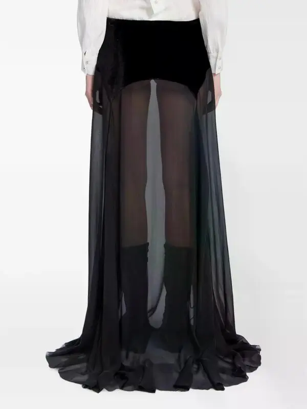 ANN DEMEULEMEESTER Silk-chiffon Maxi Skirt