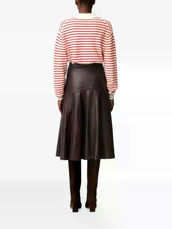 Claudie Pierlot Mid-length Leather Skirt
