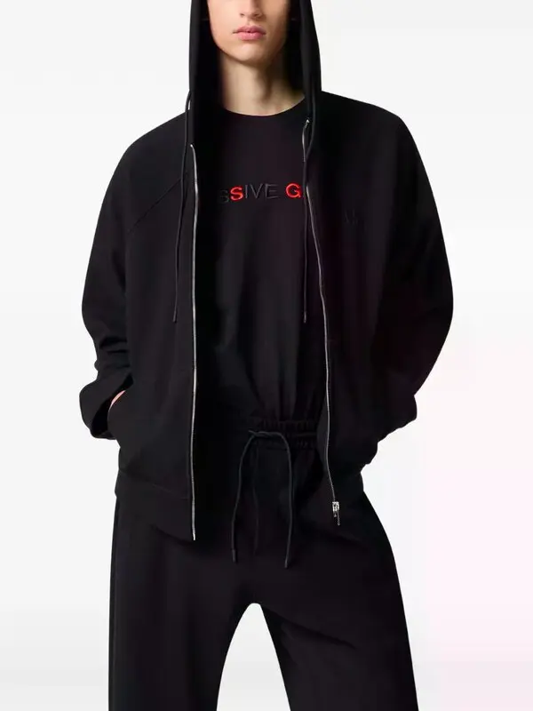 MSGM Slogan-embroidered T-shirt