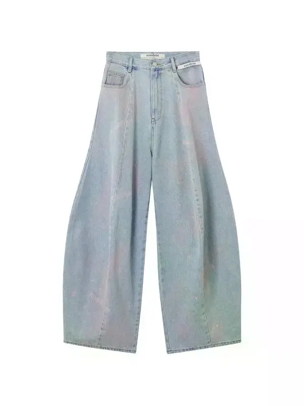 KIMHEKIM Spray-effect Panelled Baloon Jeans