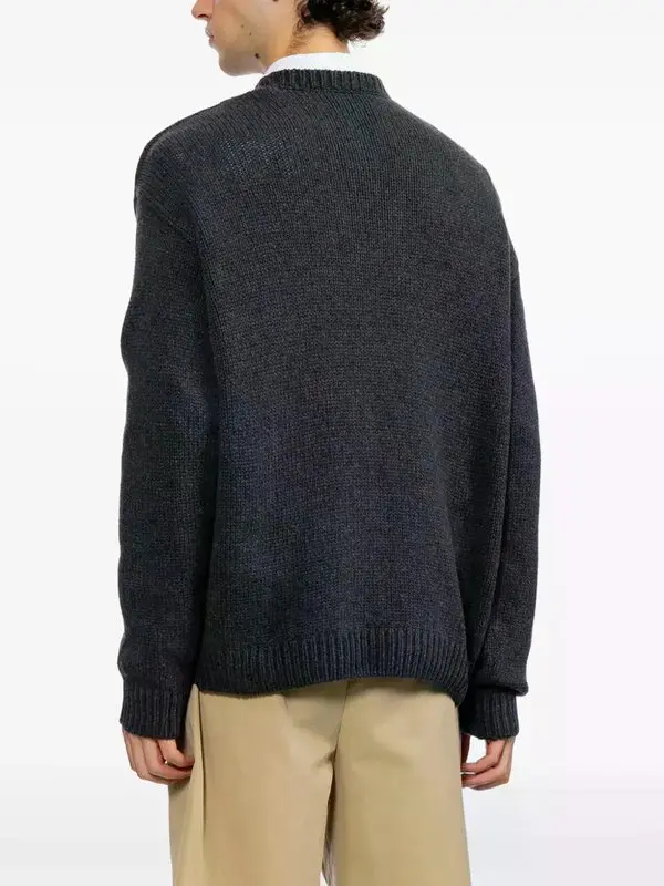 A.p.c. Logo-knit Crew-neck Sweater