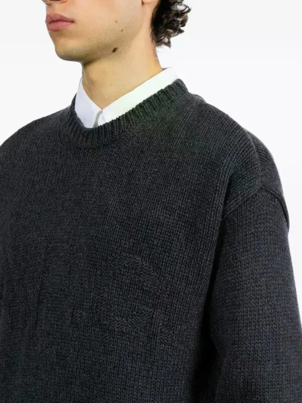A.p.c. Logo-knit Crew-neck Sweater