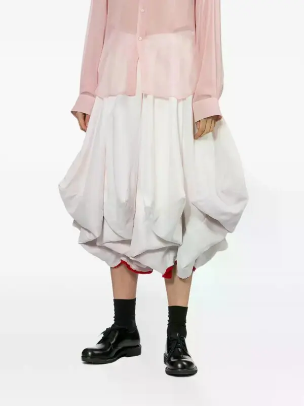 Comme Des Garçons Ruffled Midi Skirt