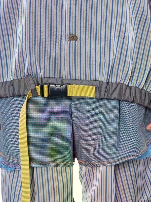 Kolor Striped Buckle Shirt