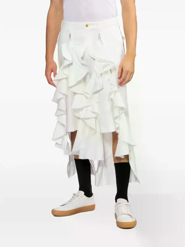 Comme Des Garçons Ruffled Trousers