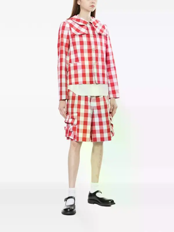 Comme Des Garçons Gingham Collared Jacket