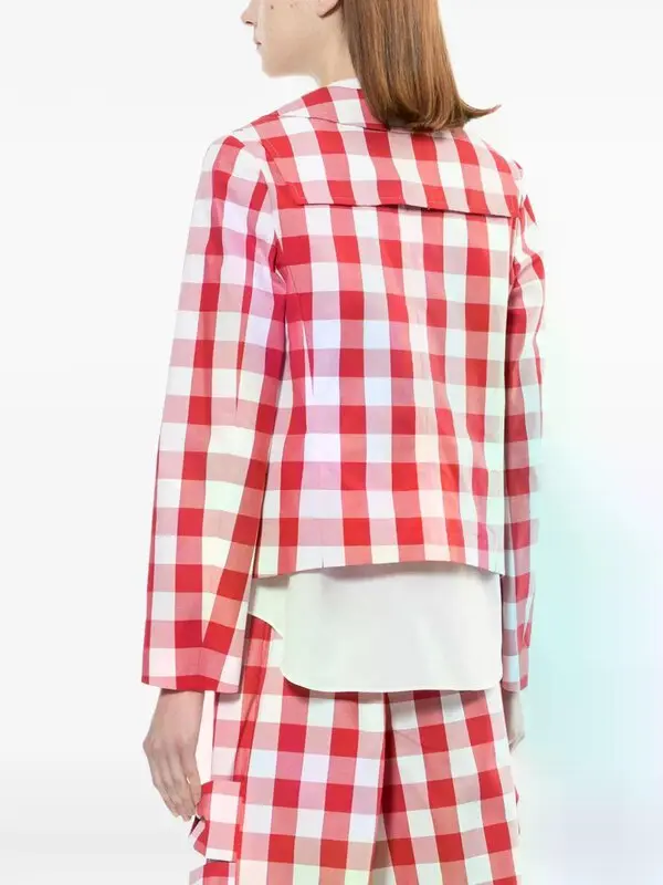 Comme Des Garçons Gingham Collared Jacket