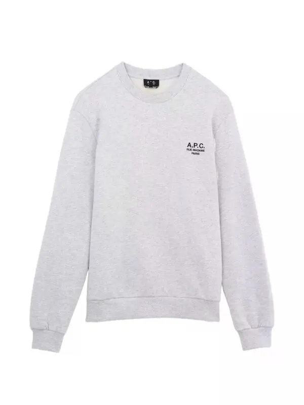 A.p.c. Logo-embroidered Sweatshirt - Grey