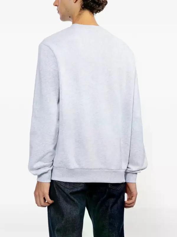 A.p.c. Logo-embroidered Sweatshirt - Grey