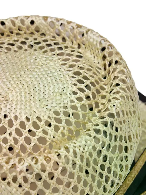 CA4LA Woven Ramie Hat With Bow Detail
